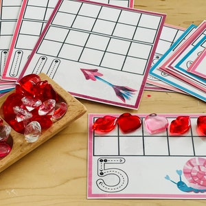 Valentine's Day Math Bundle, Preschool Printable, Valentines Pintables ...