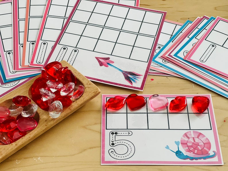 Valentine's Day Math Bundle, Preschool Printable, Valentines Pintables ...