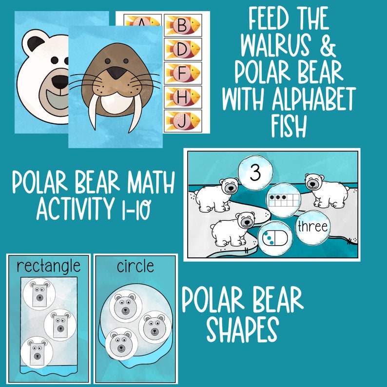 Arctic Animals Unit Study, Homeschool Learning Materials, Educational ...