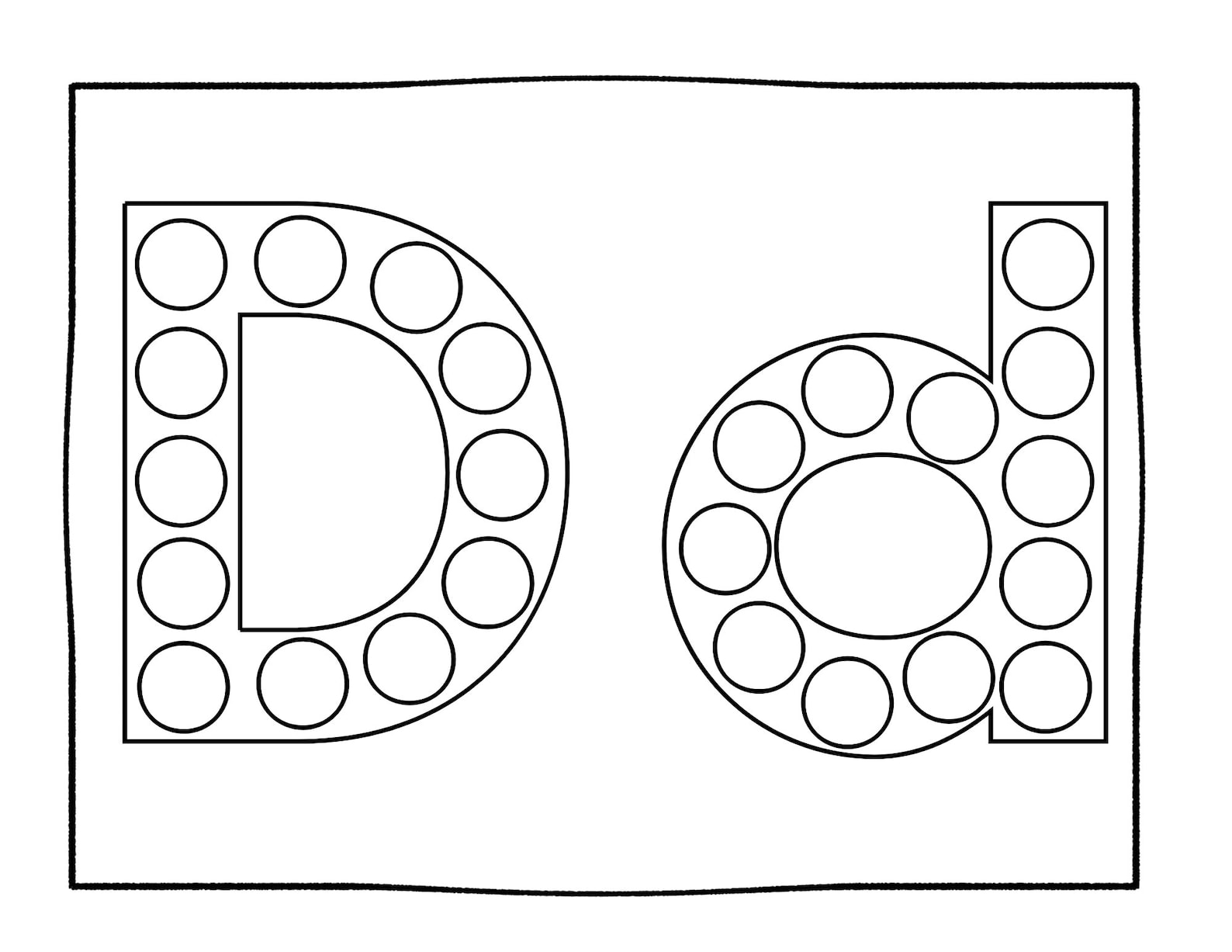 Letters Dot Markers Dab Markers Preschool Printable - Etsy