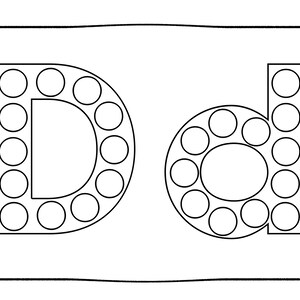 Letters Dot Markers, Dab Markers Preschool Printable, Preschool ...