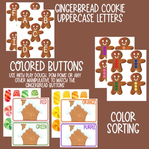 Gingerbread Bundle, Christmas Preschool Printable, Homeschool Printable ...