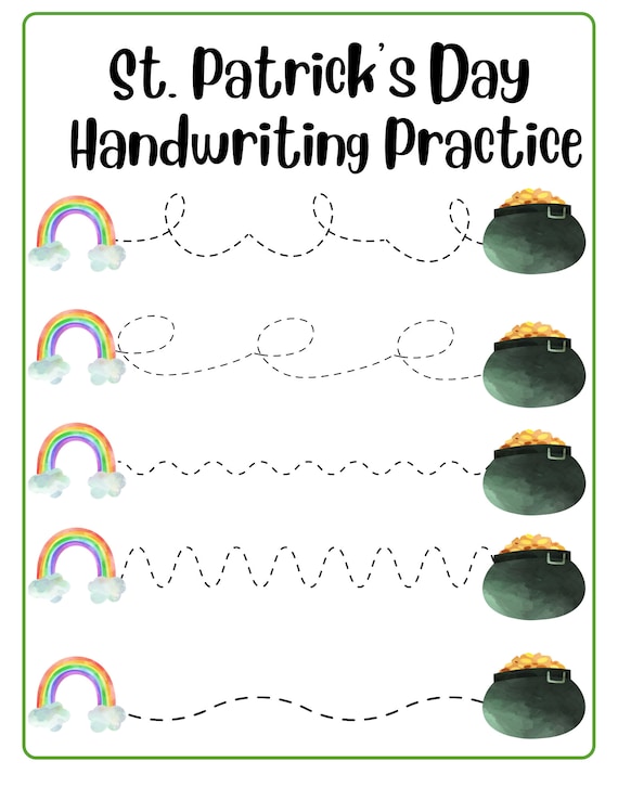 Hojas De Trabajo Imprimibles Del Día De San Patricio 17 Ideas De ST