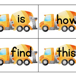 Construction Sight Words, Preschool Worksheets, Preschool Printable ...