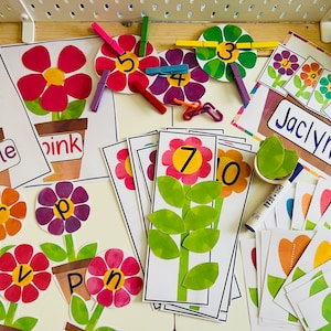 Flower Bundle, Montessori Homeschool Printable, Preschool Printable ...