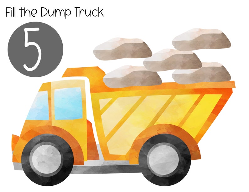 Construction Counting Activity Preschool Worksheet Preschool - Etsy