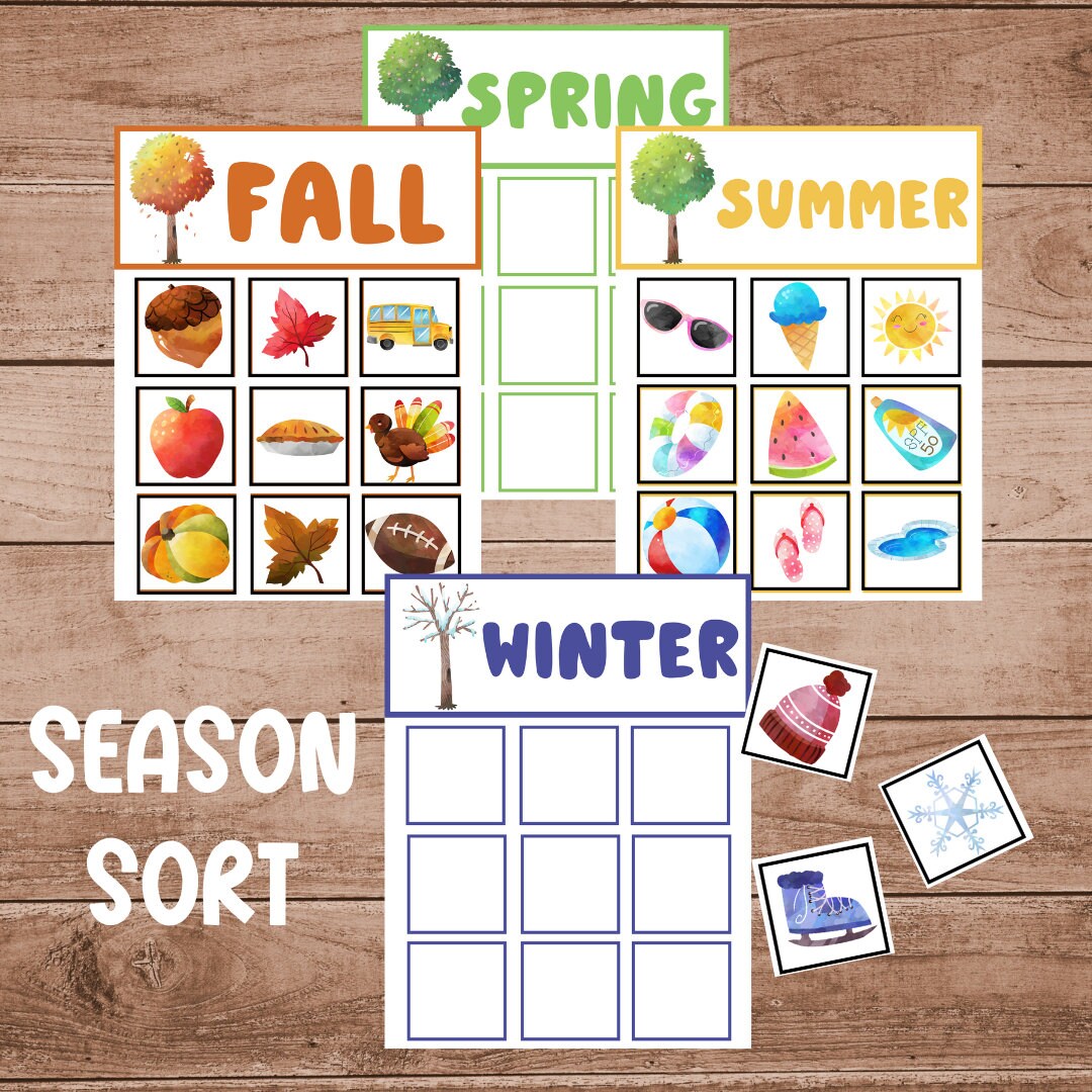 Seasons Circle Time Preschool Curriculum Preschool - Etsy