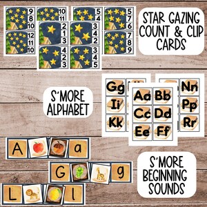 Camping Bundle, Preschool Worksheet, Preschool Printable, Montessori ...