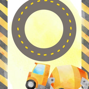 Construction Road Alphabet Posters, Preschool Printable, Educational ...