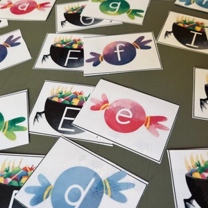 Halloween Alphabet Match, Halloween Preschool Printable, Alphabet ...