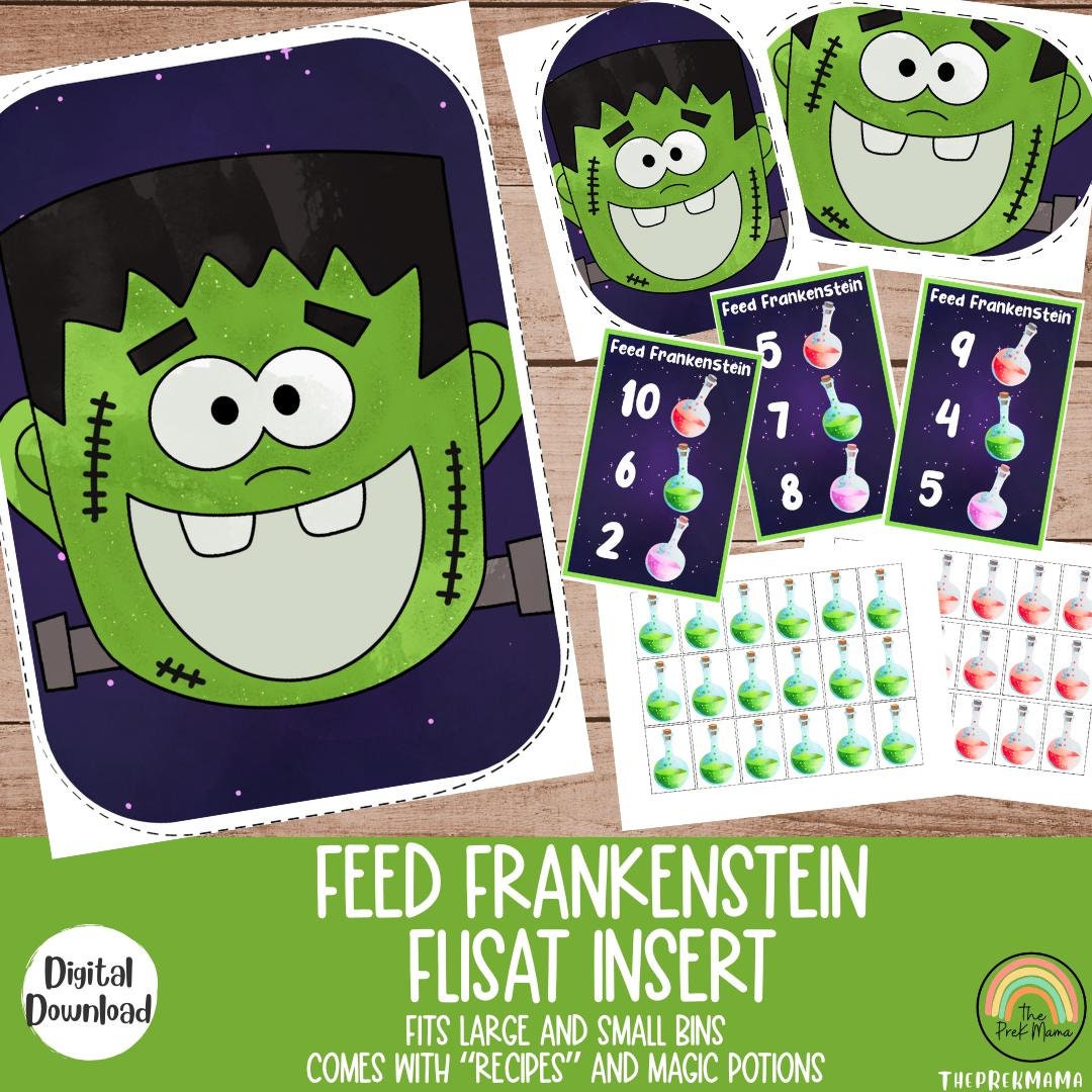 Feed Frankenstein Halloween Flisat Insert, Halloween Flisat Insert ...