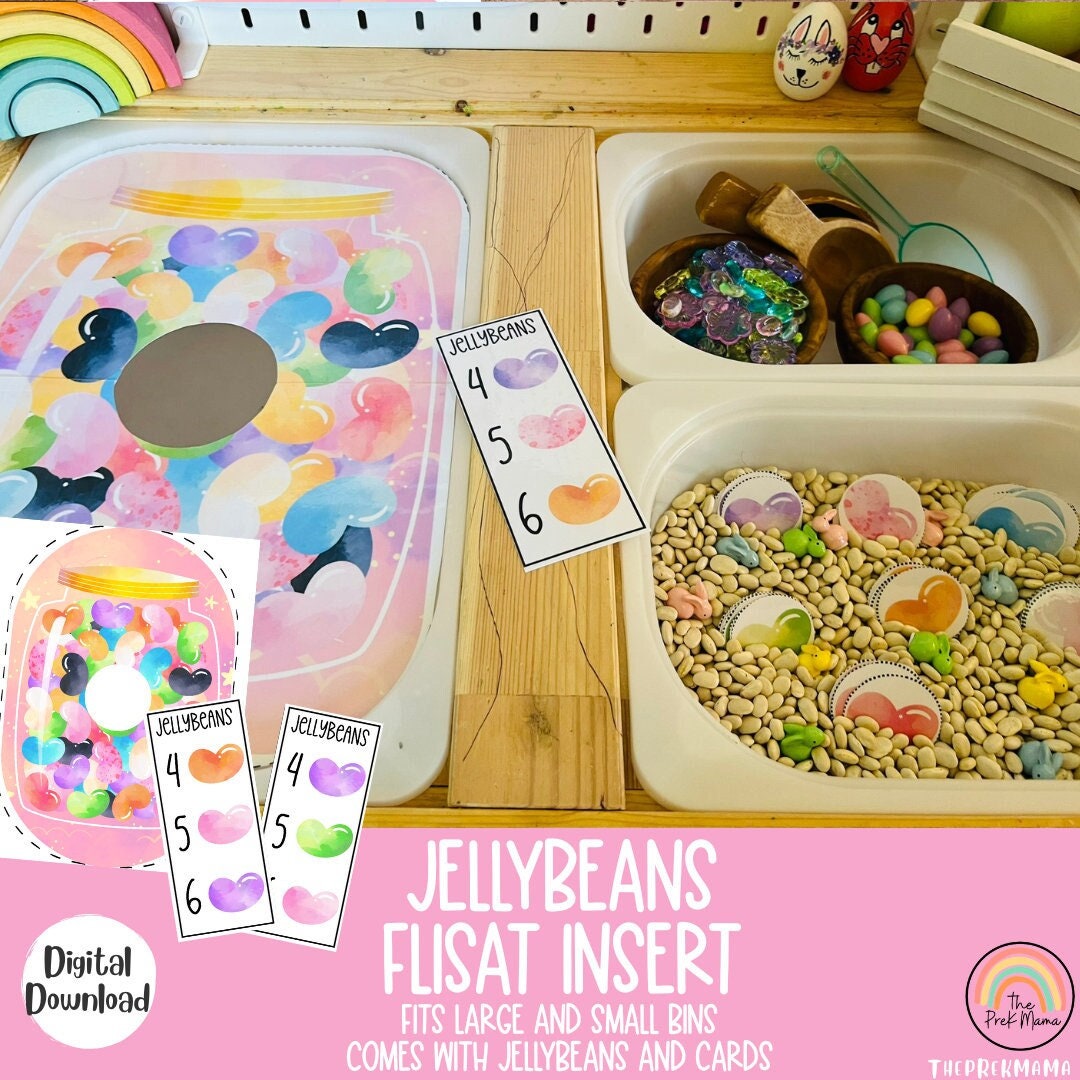 Jellybeans Flisat Insert, Easter Flisat, Flisat Table, Flisat Insert ...