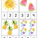 Summer Count and Clip Cards, Preschool Printable, Preschool Math ...