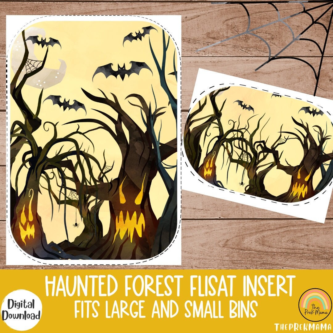 Haunted Forest Flisat Insert, Halloween Flisat Insert, Flisat Insert ...