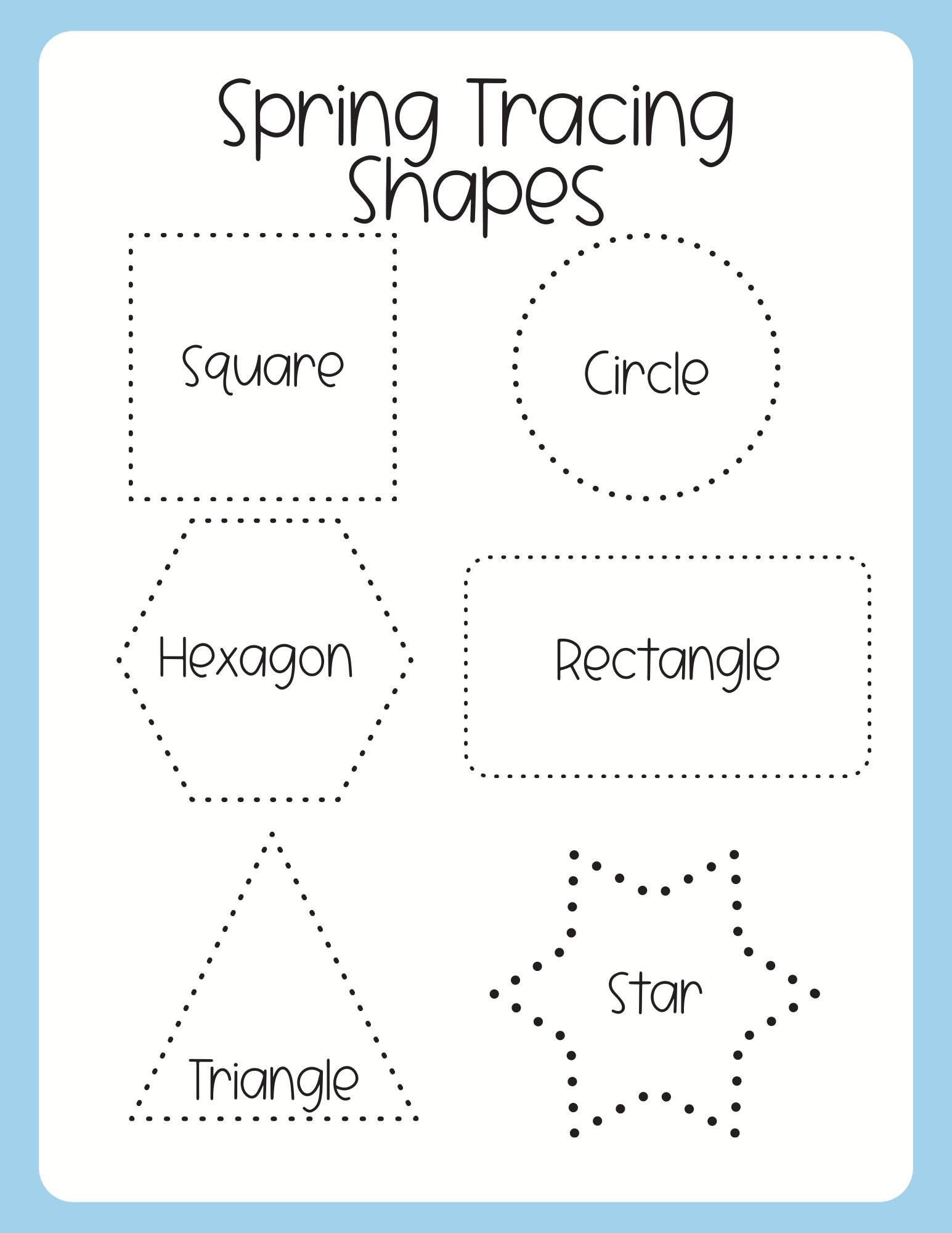 Spring Preschool Packet, Preschool Worksheets, Preschool Printable ...
