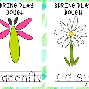 Spring Play Dough Activities, Play Dough Mats, Spring Preschool ...