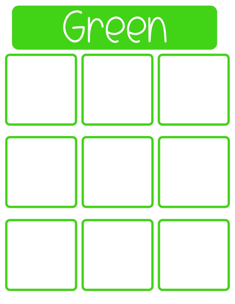 Color Sorting Posters, Preschool Worksheet, Preschool Printable ...