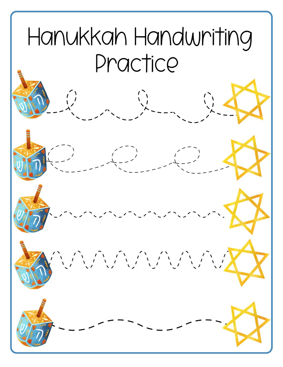 Hanukkah Preschool Packet, Hanukkah Preschool Printable, Homeschool ...