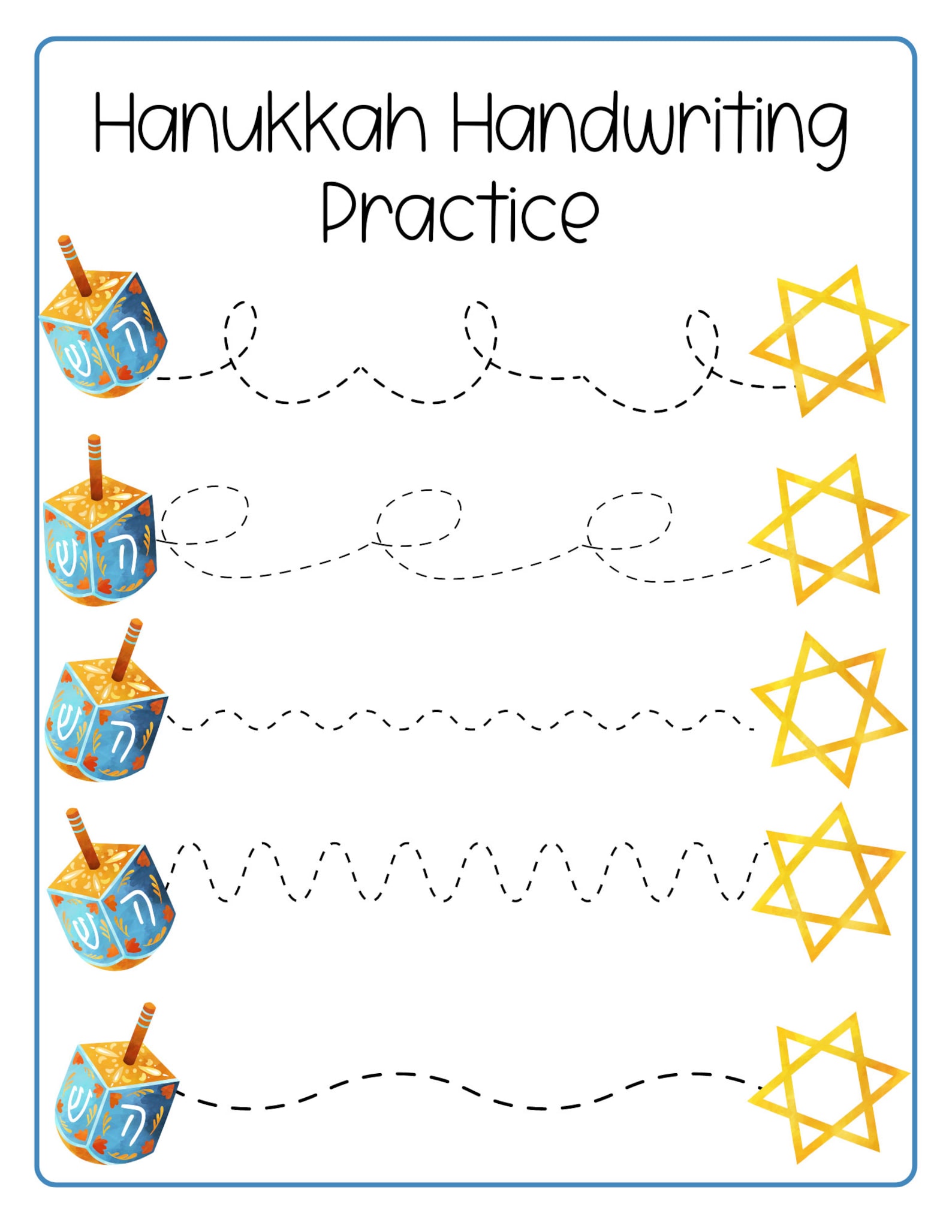 Hanukkah Preschool Packet, Hanukkah Preschool Printable, Homeschool ...