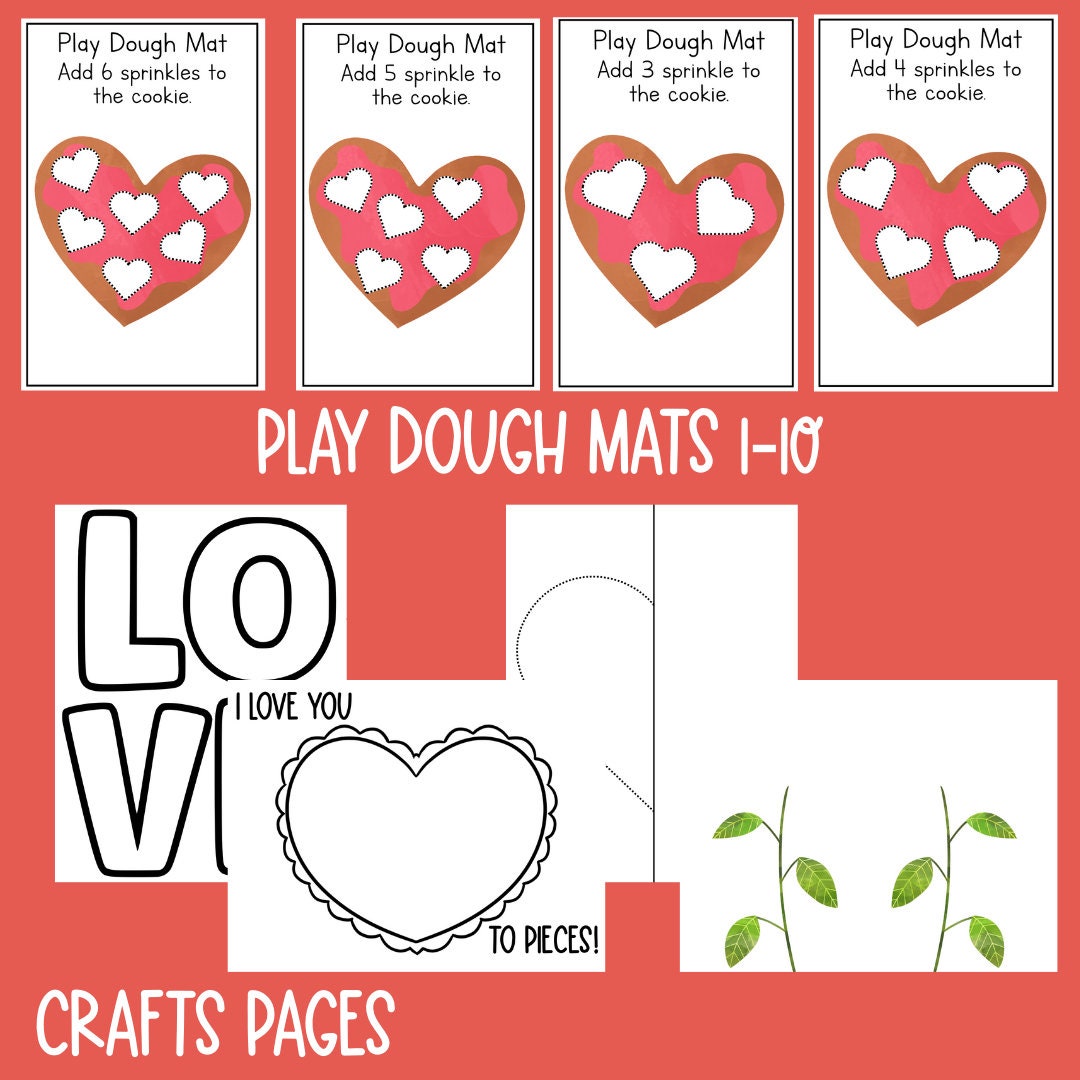 Valentine's Day Fine Motor Bundle, Preschool Fine Motor, Valentine ...