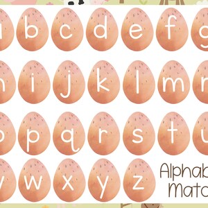 FARM Alphabet Match, Montessori Printable, Preschool Printable ...