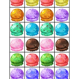 Ice Cream Scoop Patterns, Preschool Worksheet, Preschool Printable ...