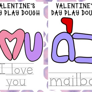 Valentine's Day Play Dough Activities, Valentine's Day Preschool ...