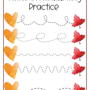 Autumn Preschool Packet, Preschool Worksheets, Fall Activity for Kids ...