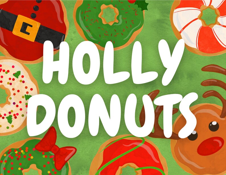 Christmas Donut Dramatic Play Pretend Play Classroom - Etsy