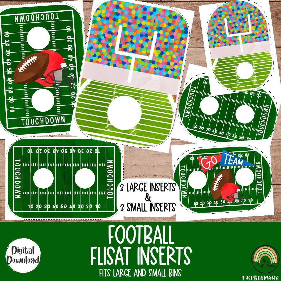 Football Flisat Inserts, Flisat Table, Flisat Insert Printable, Flisat ...