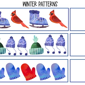Winter Patterns, Homeschool Resources, Montessori Materials, Homeschool ...