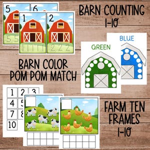 Farm Bundle, Farm Preschool Worksheet, Farm Preschool Printable ...