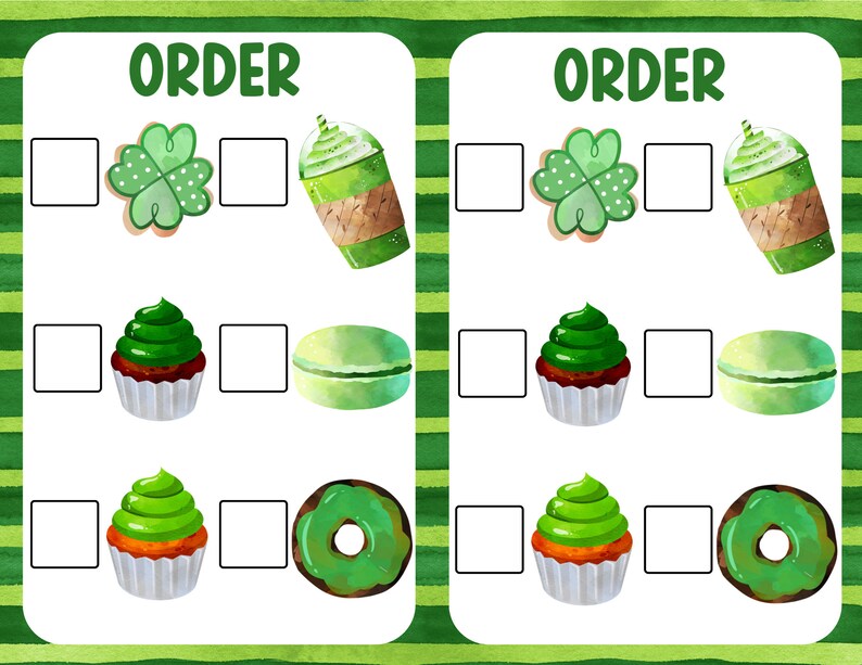 Shamrock Cafe Dramatic Play Pretend Play Classroom Dramatic - Etsy