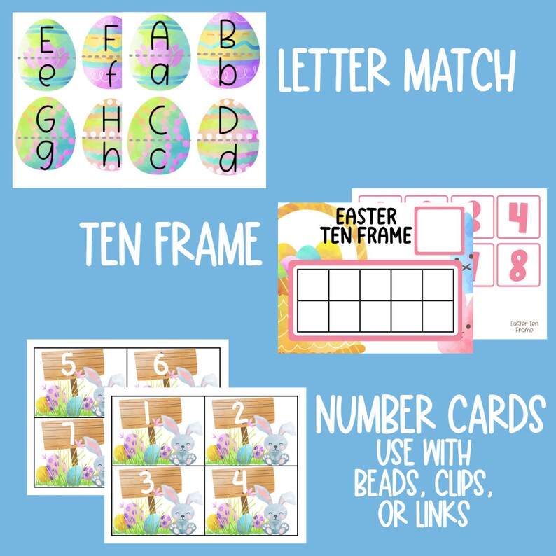 Easter Bundle, Preschool Printable, Easter Pintables, Preschool Busy ...