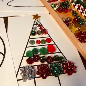 Christmas Loose Parts Cards, Montessori Materials, Sensory Bin ...