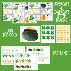 St Patrick's Day Bundle, Preschool Busy Book Pages, Preschool Printable ...