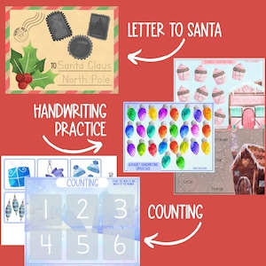 Christmas Busy Book, Christmas Preschool Printable, Homeschool ...