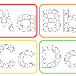 Cotton Swab Letter Tracing Cards, Preschool Printable, Homeschool ...