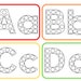Cotton Swab Letter Tracing Cards, Preschool Printable, Homeschool ...