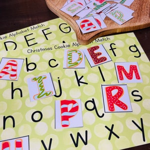 Christmas Cookie Alphabet Match , Preschool Printable, Christmas ...