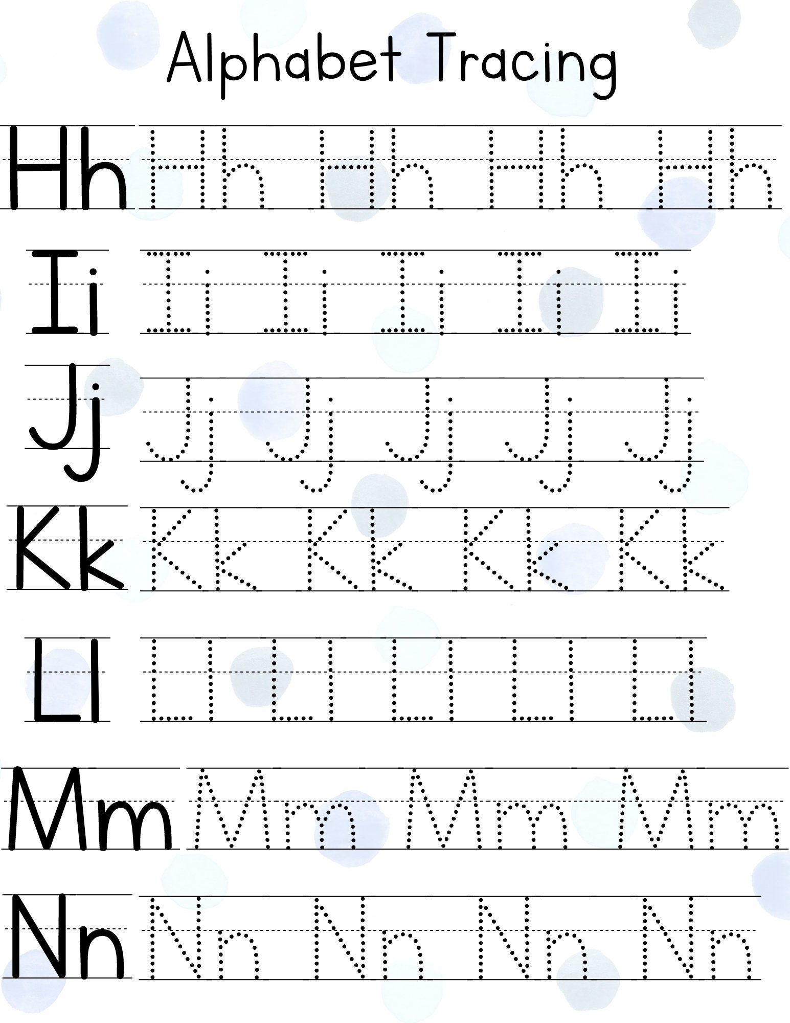 Alphabet Tracing Worksheets, Preschool Printable, Preschool Worksheet ...