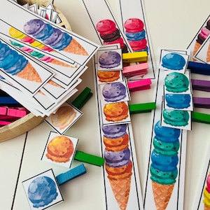 Ice Cream Scoop Patterns, Preschool Worksheet, Preschool Printable ...