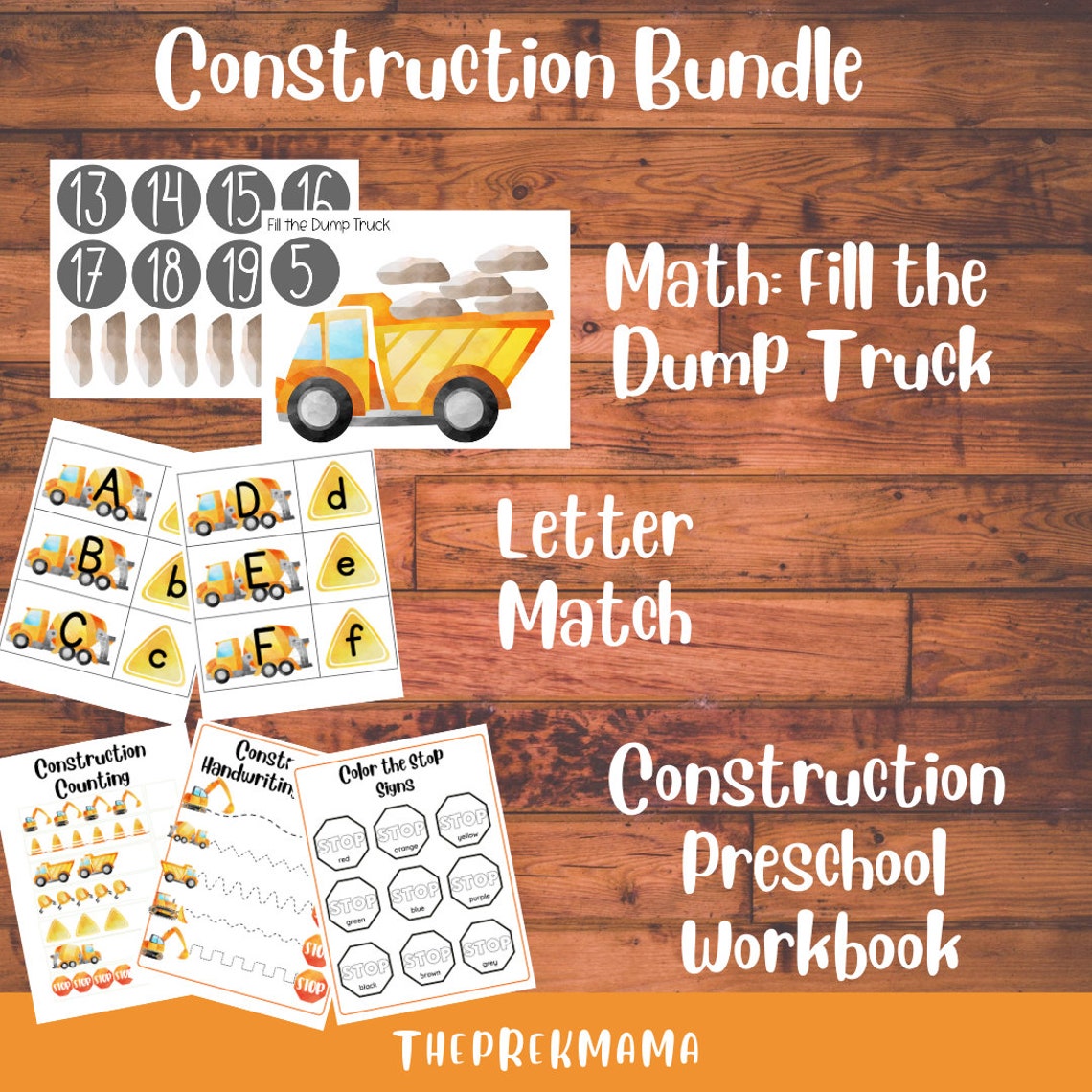 Construction Bundle Construction Busy Book Preschool | Etsy