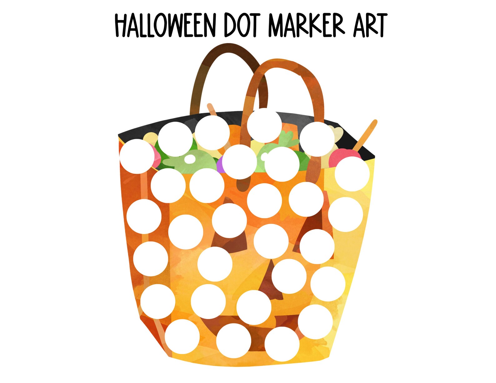 Halloween Dot Markers and Cotton Swab Activities Halloween - Etsy