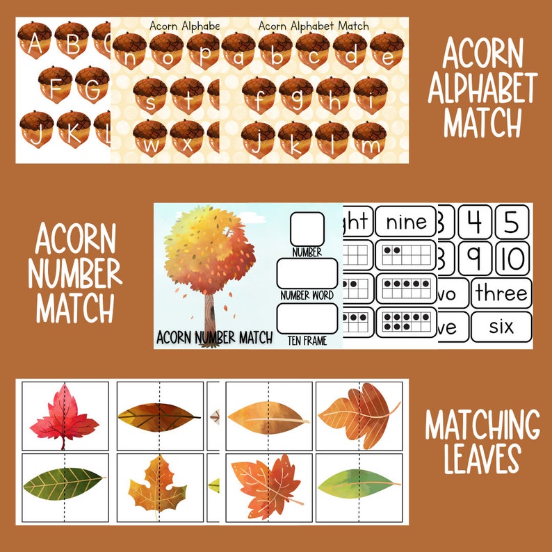 Autumn Fall Bundle Homeschool Curriculum Preschool - Etsy