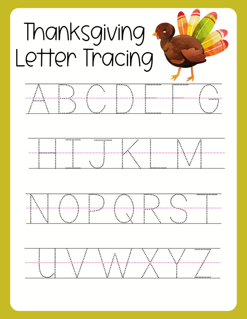 Thanksgiving Preschool Packet Preschool Worksheets Fall - Etsy