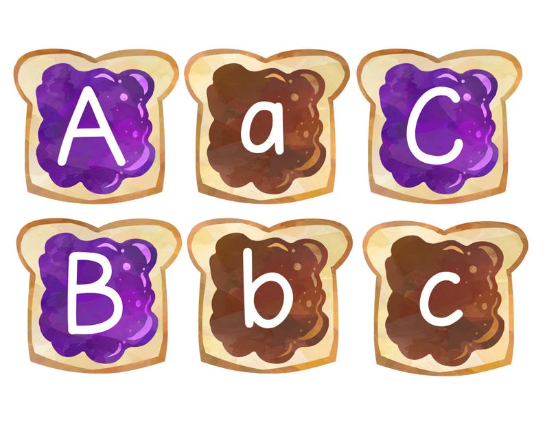 PB& J Alphabet Match, Preschool Printables, Preschool Letters, Alphabet ...