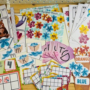 Spring Bundle, Preschool Printable, Spring Pintables, Spring Theme ...