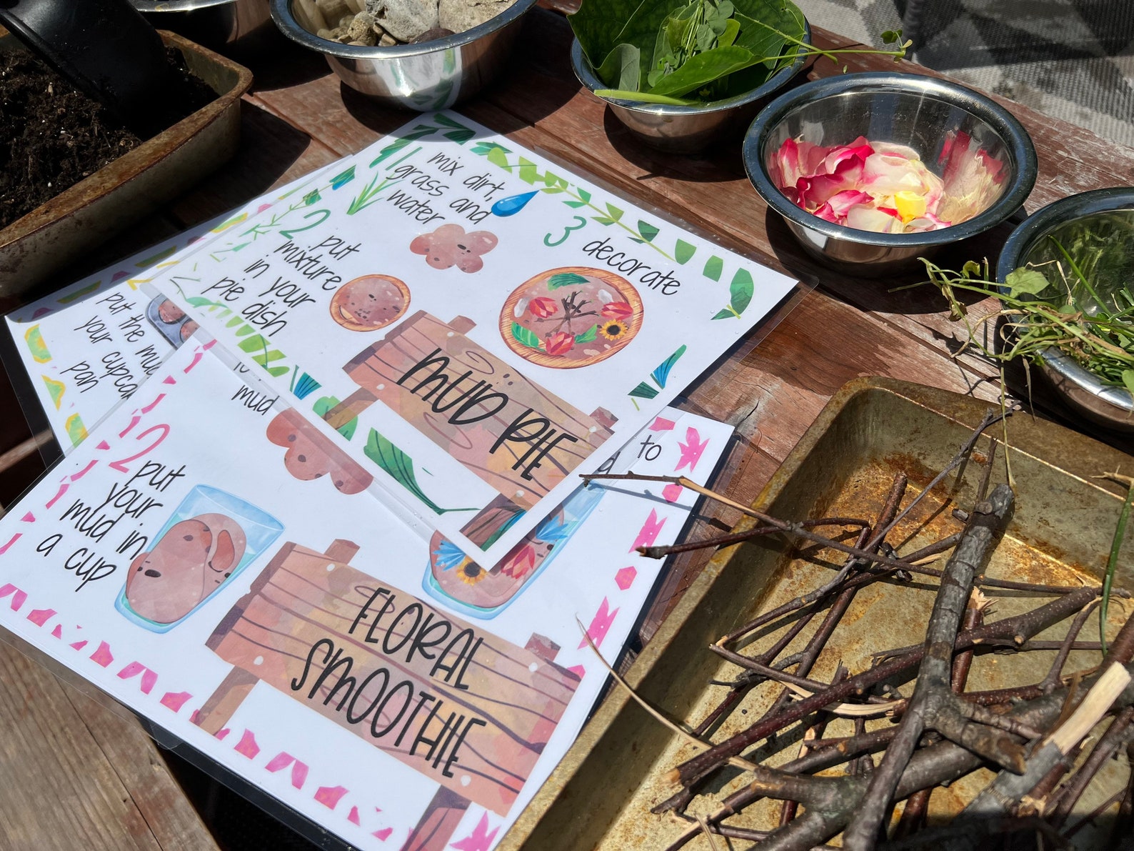 Mud Kitchen Bundle, Preschool Printable, Home School, Montessori ...