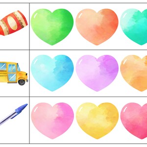 Valentine's Day CVC Matching Cards, Preschool Printable, Valentine ...